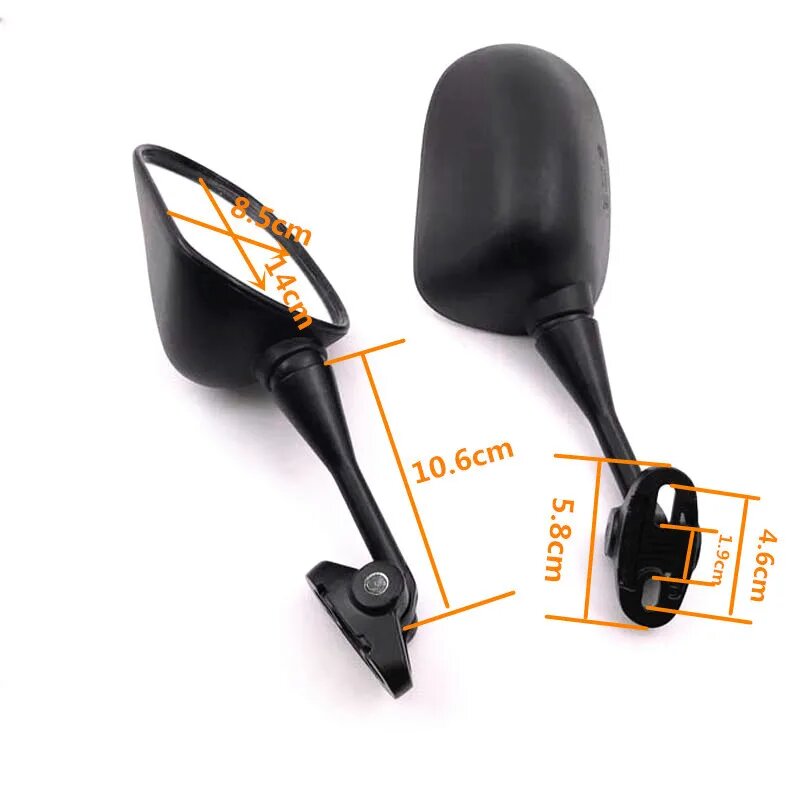 Зеркало заднего вида мотоцикла Боковые зеркала для HONDA VFR800 VFR 800 2002-2012 2007 2006 2005 800 V-TEC Левый Правый