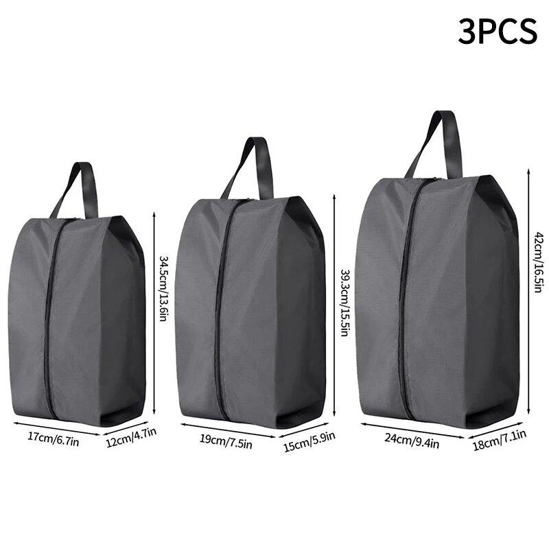 Водонепроницаемые сумки для обуви Oxford Черный, 3PCS Mixed Size