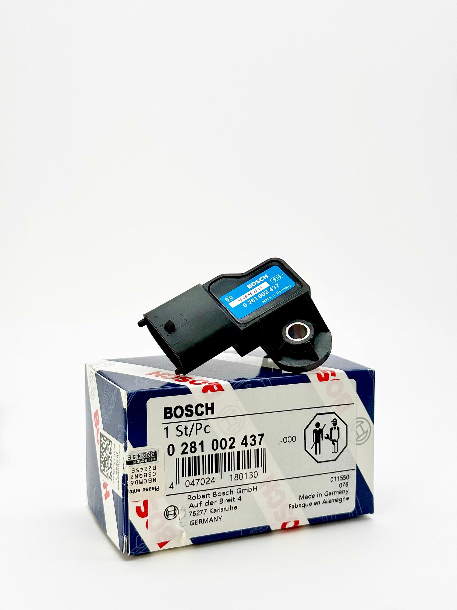 Датчик давления Bosch 0281002437 , Датчик давления воздуха Alfa, Fiat, Lancia, Honda, Opel 1.3-3.0TD 02