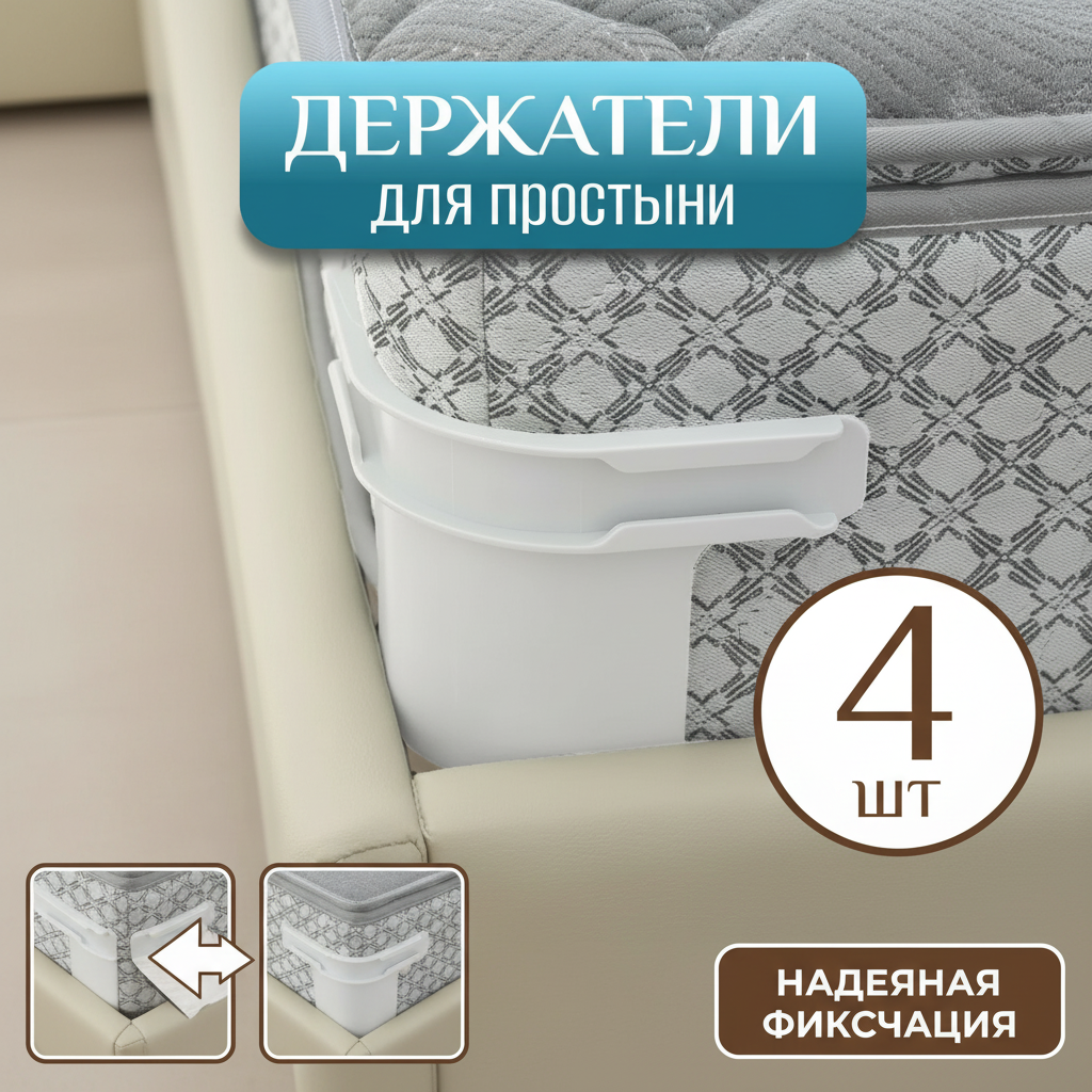 Держатель для простыни, зажимы и фиксаторы для простыни на матрас