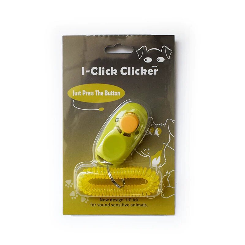 ABS Clicker Training Device для собак - Инструмент позитивного подкрепления, компактный дизайн, цвет: светло-зеленый