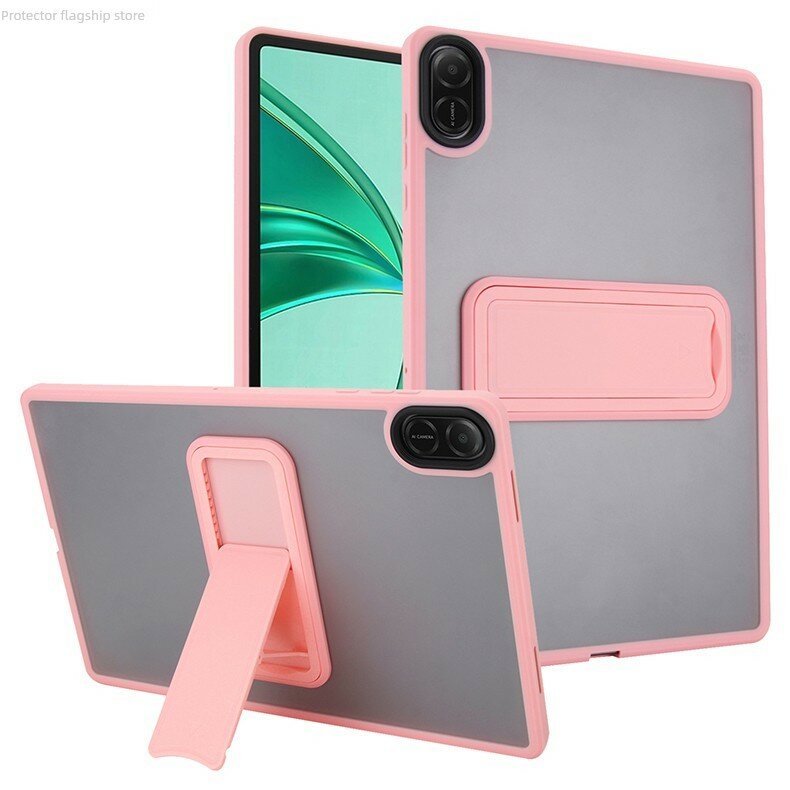 Чехол для планшета HONOR Pad X8a 11 дюймов, противоударный, полный покрытие, мягкие края, жесткая основа, розовый с