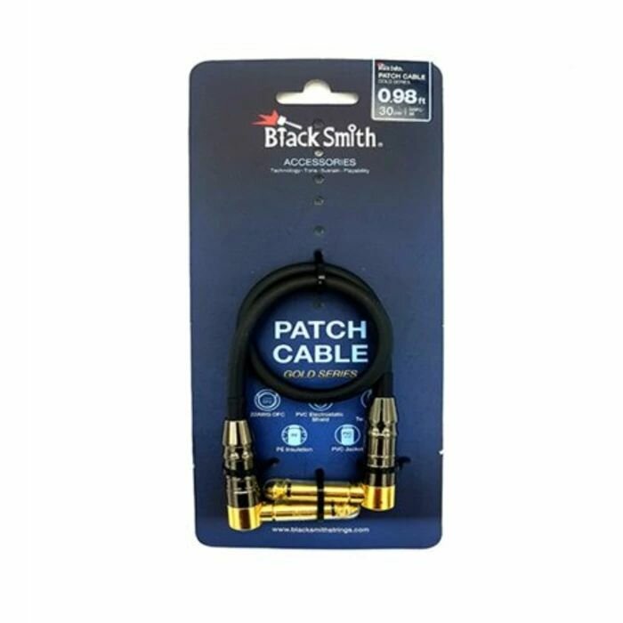 BlackSmith Patch Cable Gold Series GSPC-30 0.3m Кабель аудио 1xJack - 1xJack