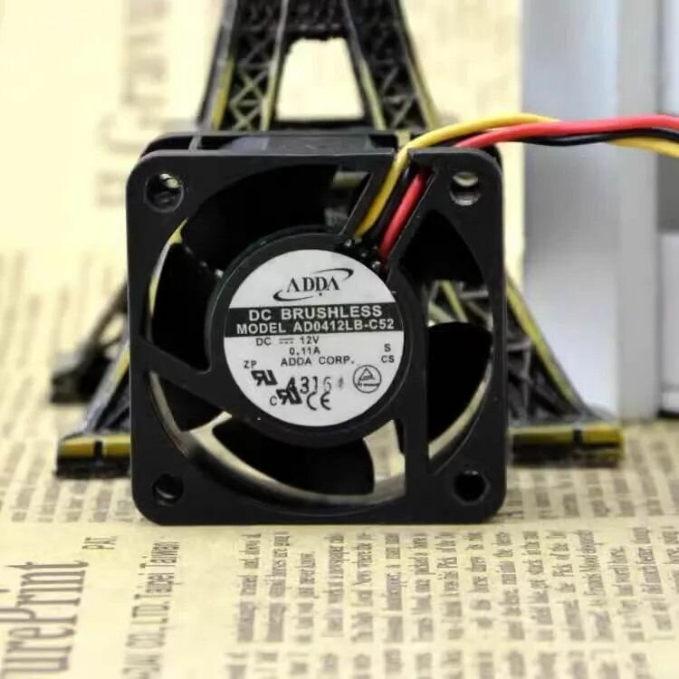 ADDA AD0412LB-C52 DC12V 0.11A 4020 4 см 3 провода вентиляторы -