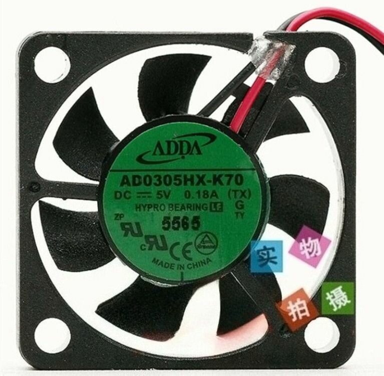 ADDA 3006 3CM AD0305HX-K70 5V 0.18A большой емкости, микро тонкий вентилятор -