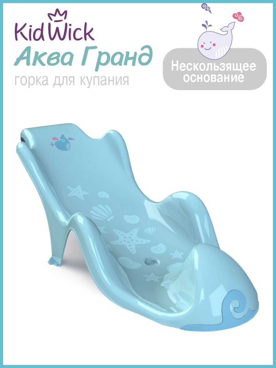 Горка для купания новорожденных Kidwick Аква Гранд, голубая