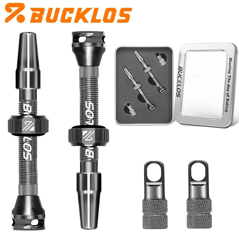 BUCKLOS Бескамерные клапаны Presta 40/44 мм 40MM-GREY