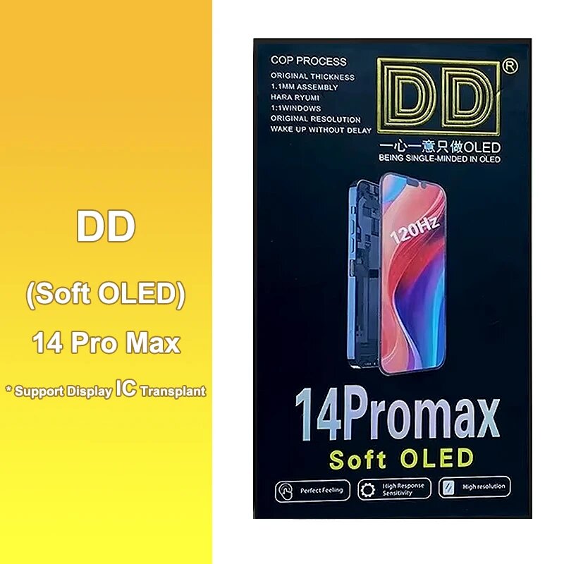 DD OLED-экран LCD для iPhone 12 13 14 15 16 16e 17 Pro Max Plus Mini, сенсорный дисплей в сборе, замена