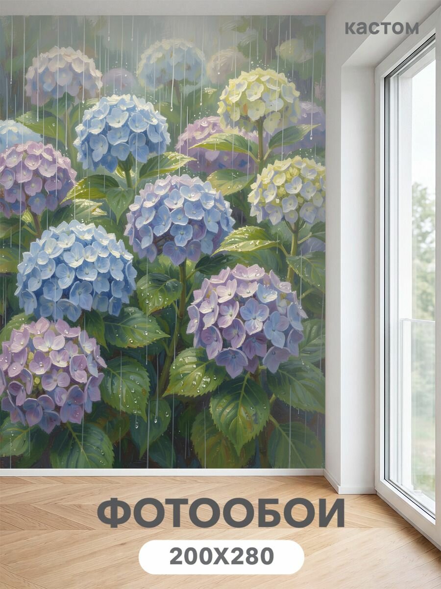 Фотообои на стену флизелиновые 3d Цветы и растения 200х270 см