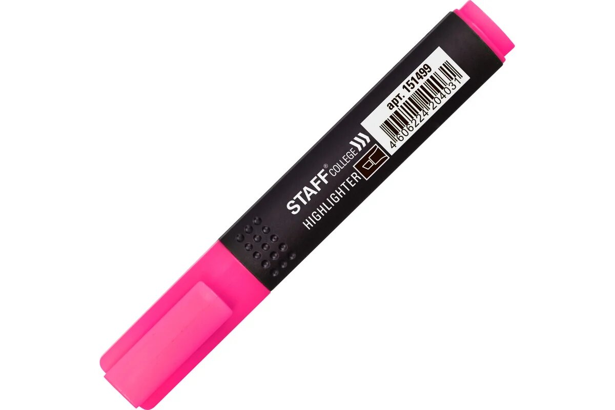Staff Текстовыделитель College STICK, розовый, линия 1-4 мм, 151499