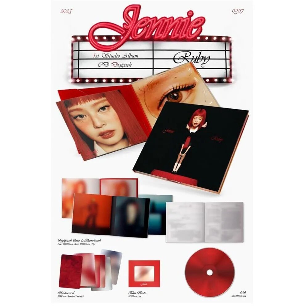 JENNIE - The 1st Studio Album "Ruby" (Digipack Version) K-Pop CD — фото 1