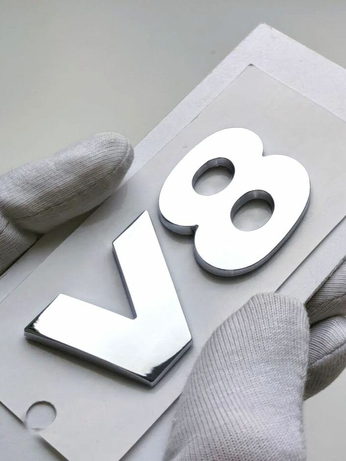 Надпись V8 62*25мм, шильдлик Volkswagen, эмблема, значок Фольксваген