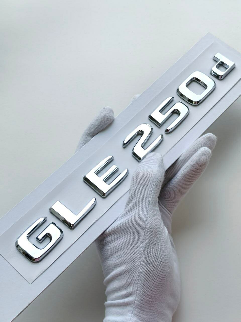 Надпись GLE 250 d 230*23 мм, шильдик Mercedes, эмблема Мерседес
