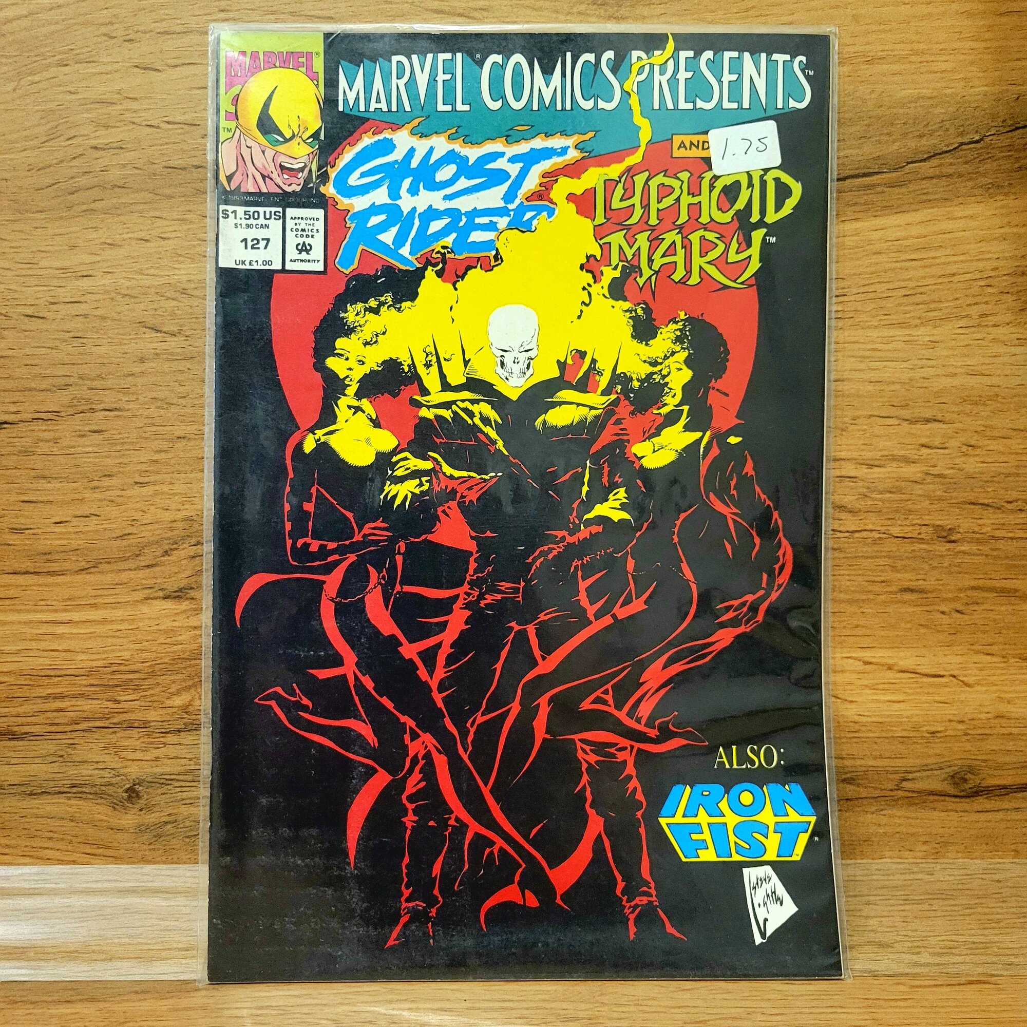 Ретро Комикс Ghost Rider #127. 1993 Год. Комикс (сингл) на английском языке