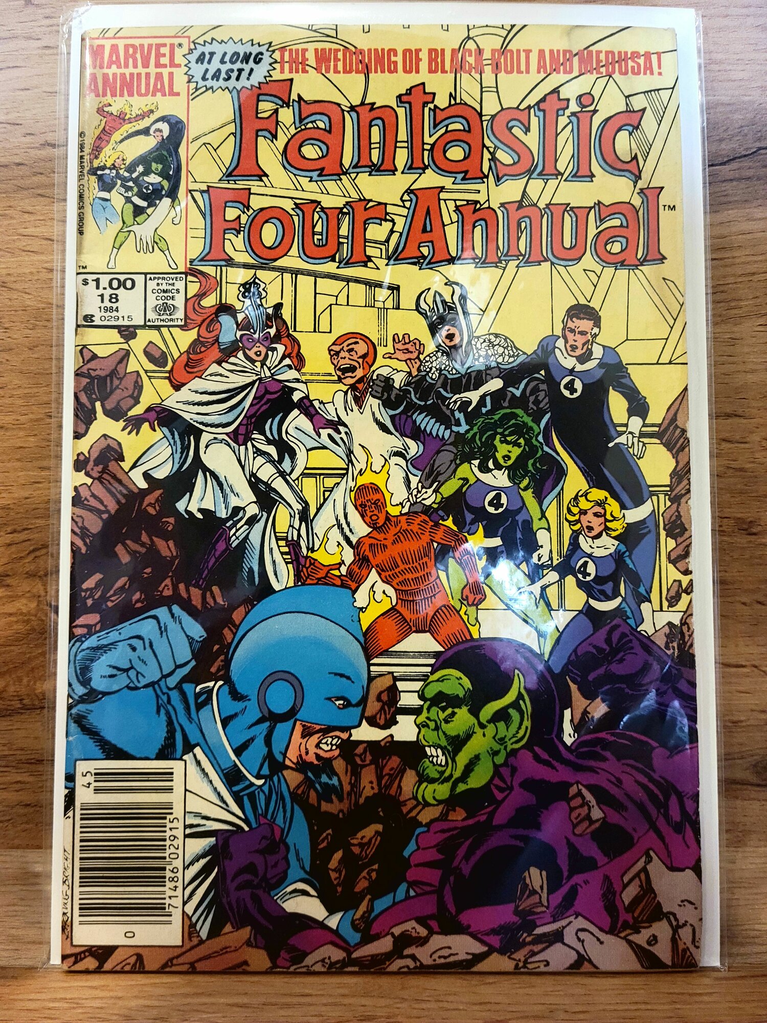 Раритетный Комикс Fantastic Four Annual #18. 1984 Год. Оригинал!