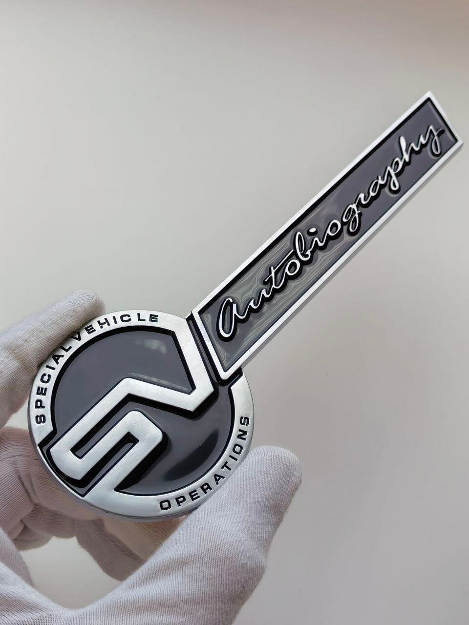 Надпись SV Autobiography 170*55 мм эмблема Land Rover