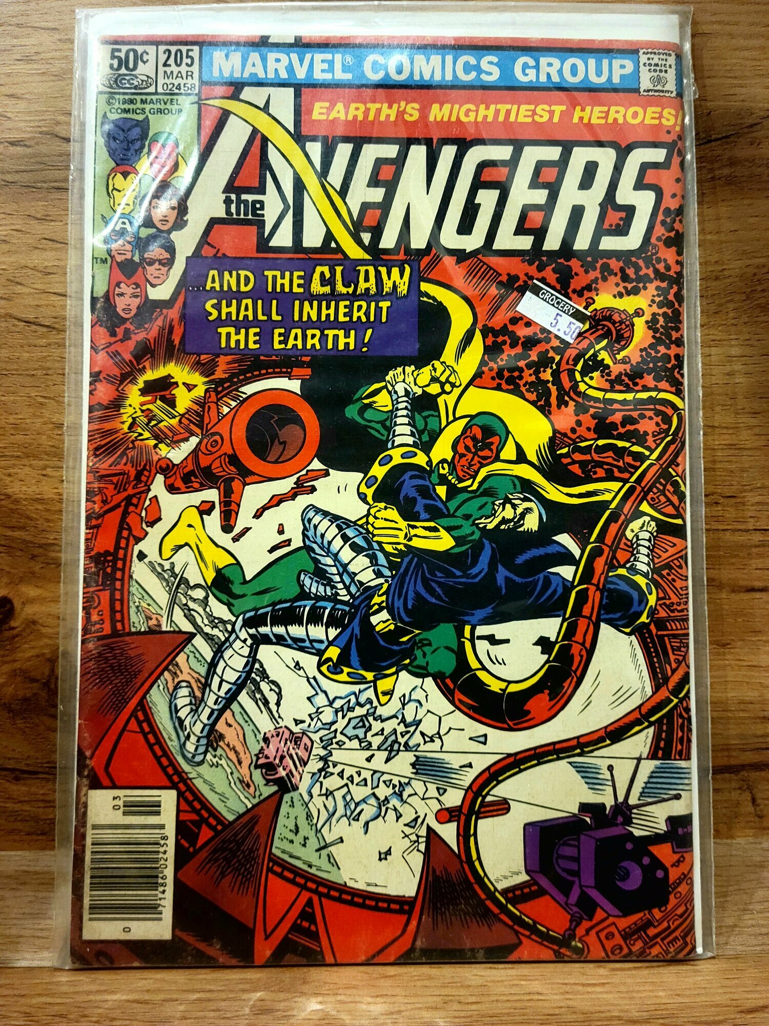 Раритетный Комикс Avengers #205. 1980 Год. Оригинал!