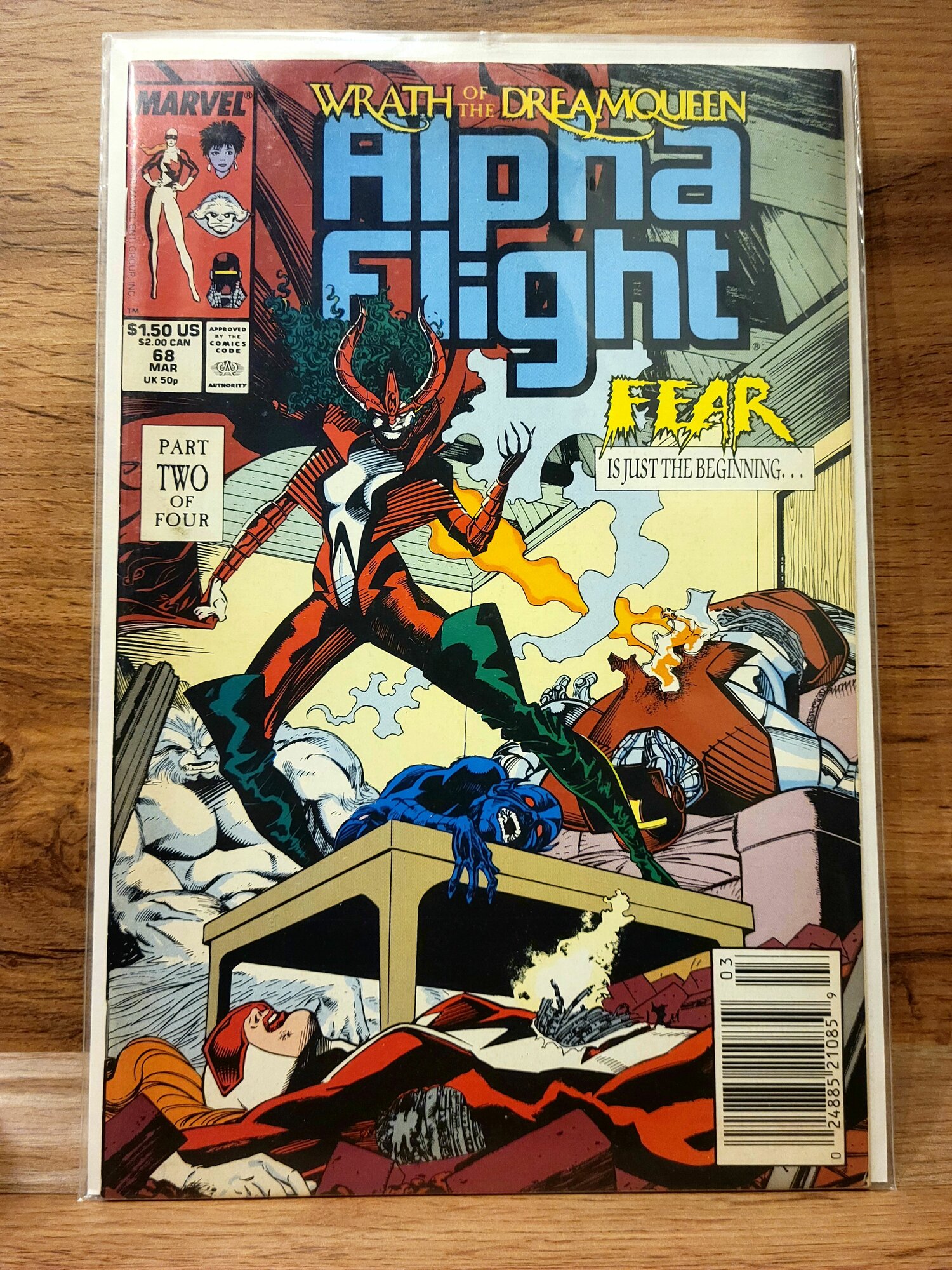 Ретро Комикс Alpha Flight #68. 1987 Год. Оригинал!