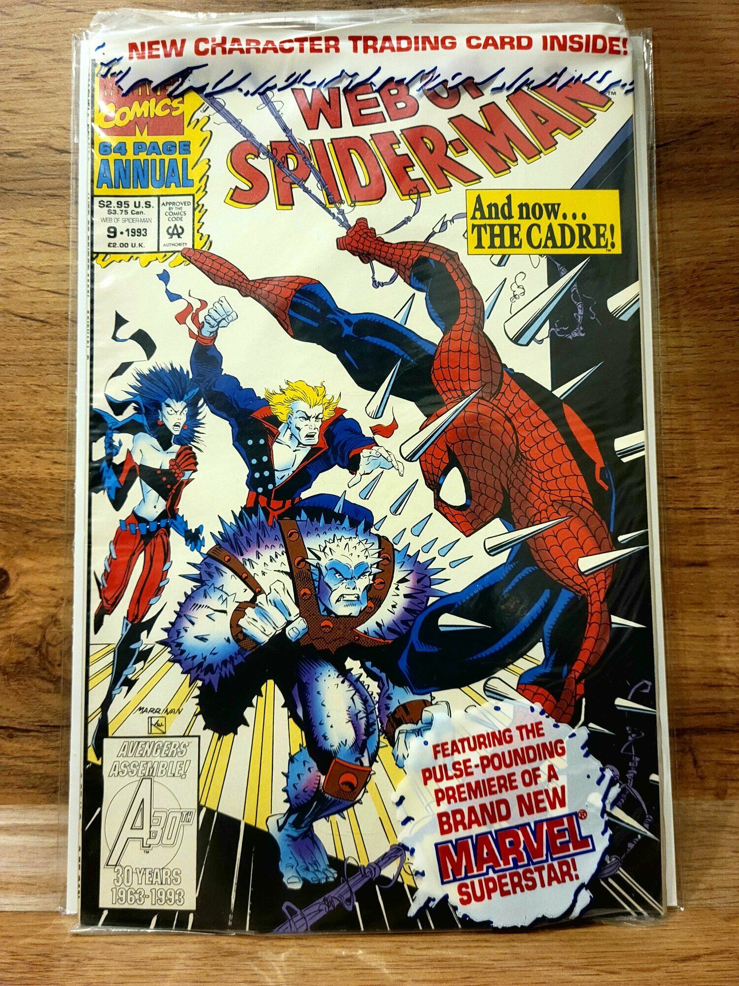 Ретро Комикс Web Of Spider Man annual #9. 1993 Год. Оригинал!