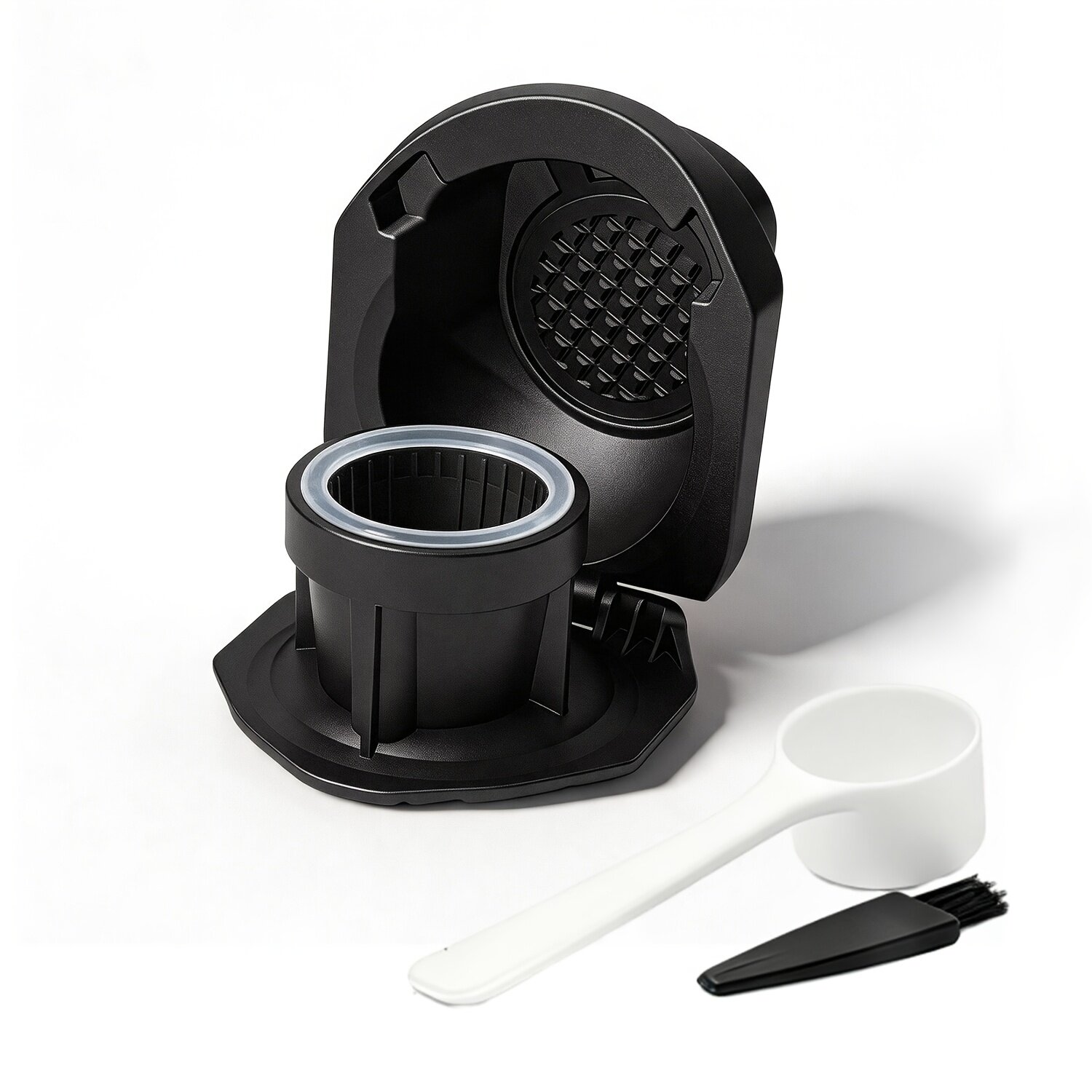 Многоразовый пластиковый адаптер-держатель для капсул Nespresso Original и Gusto, с усилителем крема, модель 1