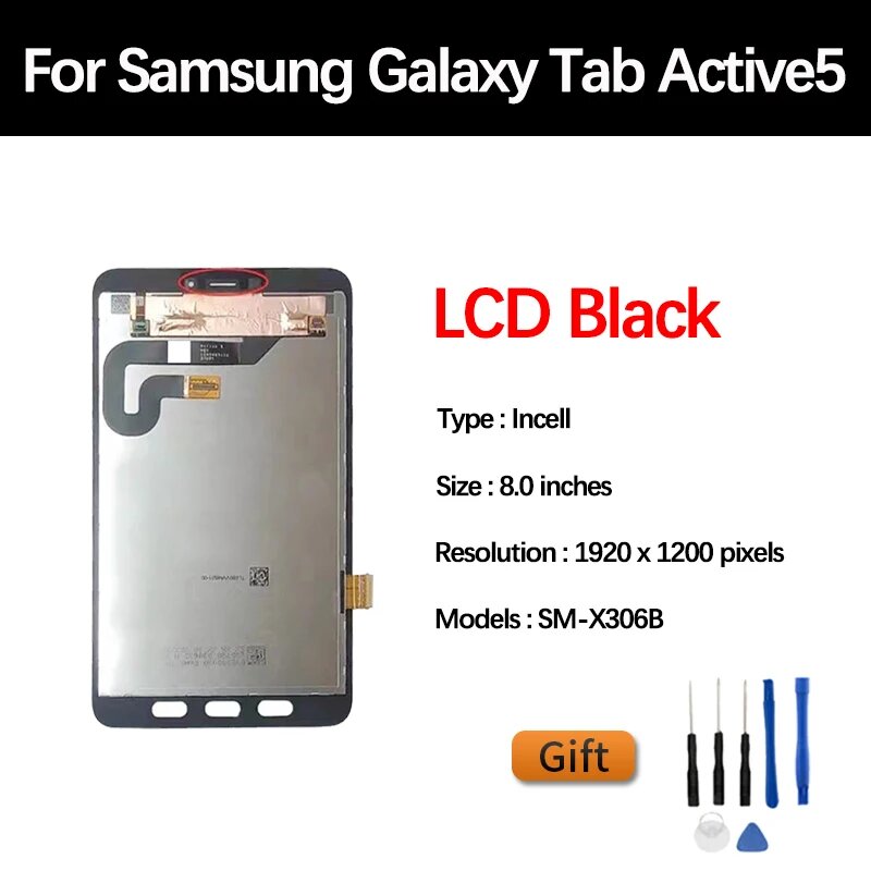 ЖК-экран для Samsung Tab Active5 SM-X306B SM-X300 X300 X306 x306 LCD