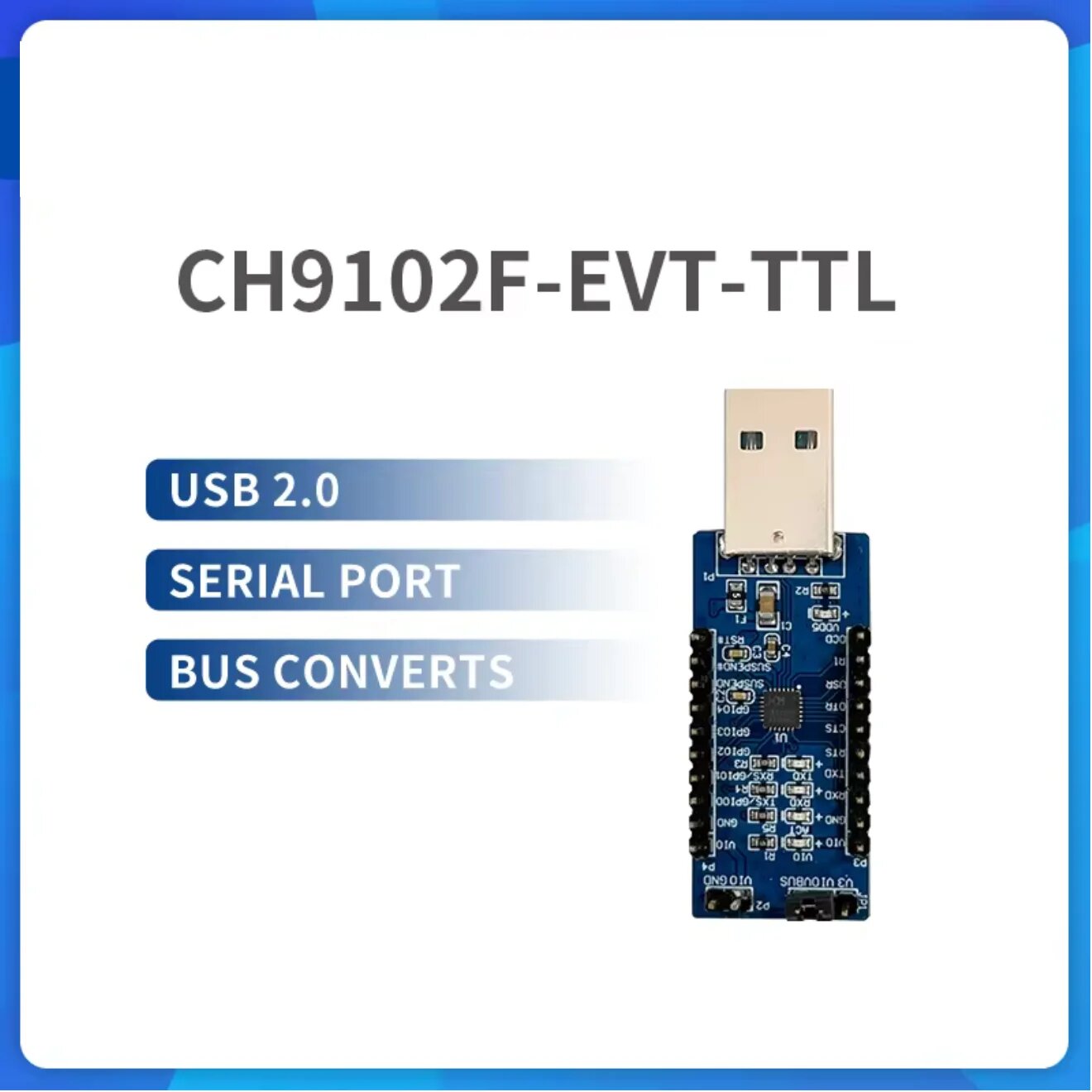 CH9102 USB-UART/RS232/RS485 плата — фото 1