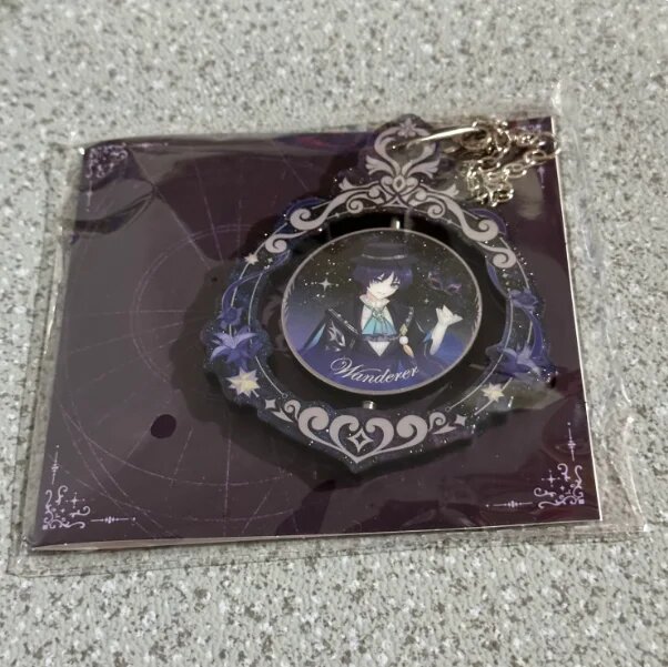Набор украшений MiHoYo Genshin Impact Scaramouche Wanderer Esplendent Фиолетовый, Acrylic Keychain