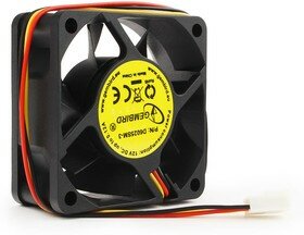 Вентилятор Gembird D6025SM-3, 60x60х25 mm, 3 pin, провод 25 см, подшипник скольжения