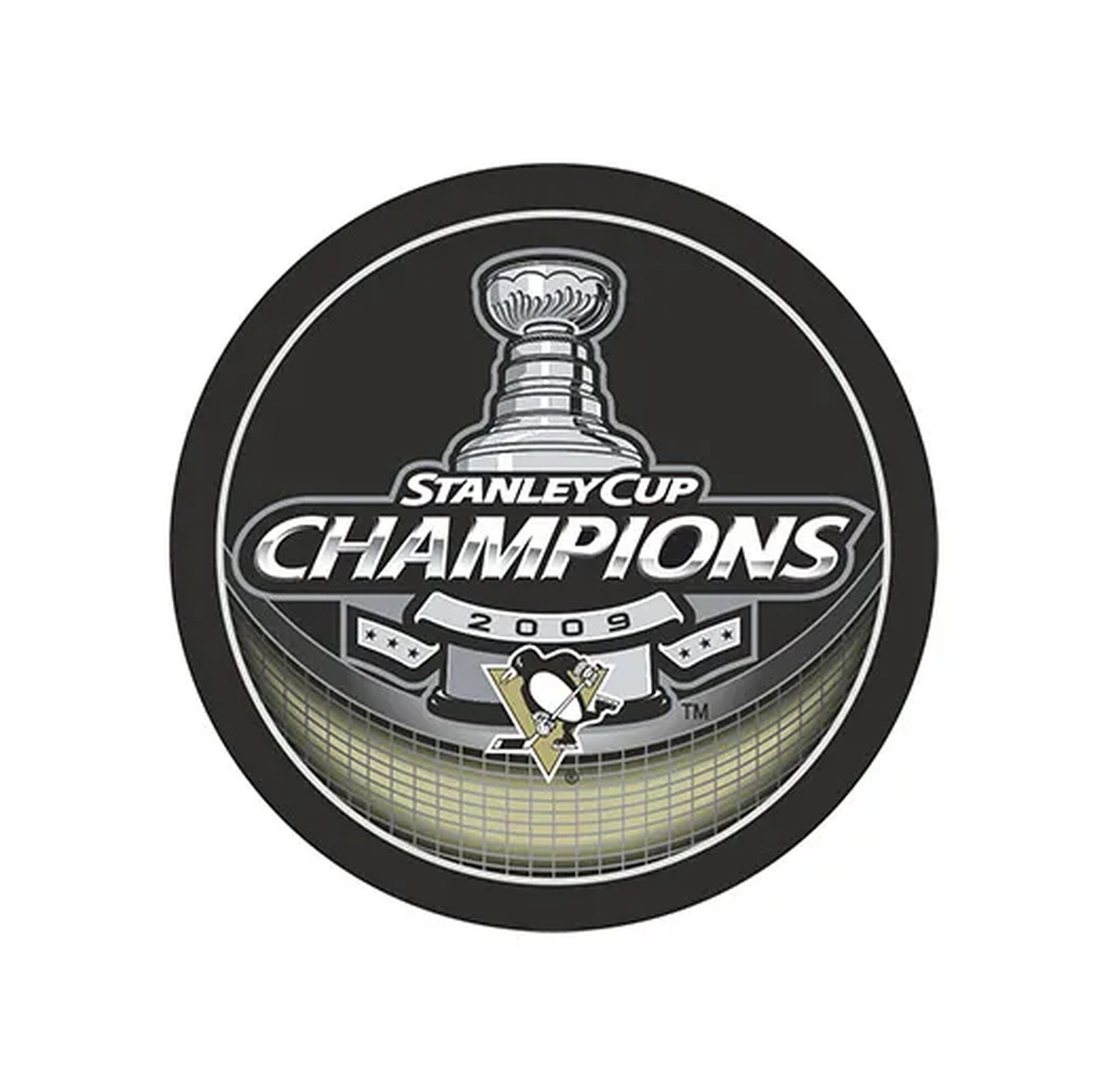 Шайба Rubena Pittsburgh Penguins Stanley Cup Champions 2009, черный