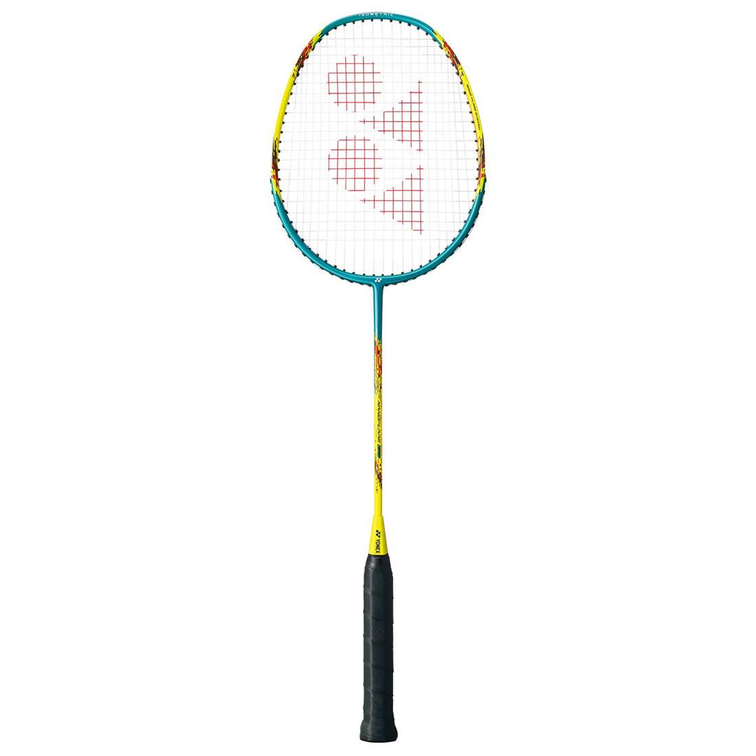 Ракетка для бадминтона Yonex Nanoflare E13 с натяжкой, Turquoise/Yellow, 3U/5G