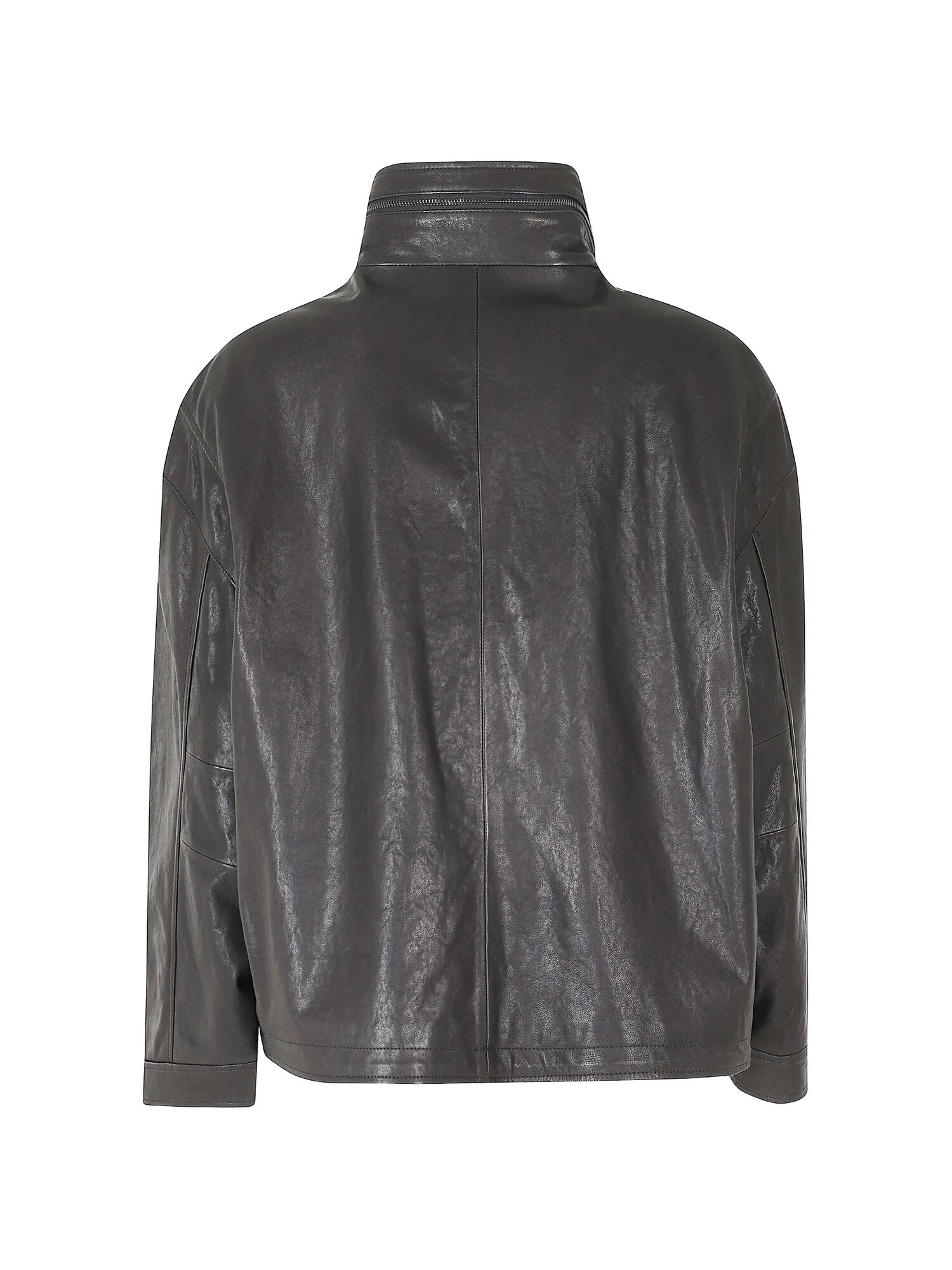 Куртка EMPORIO ARMANI Flap-pocket leather jacket, размер 40 — фото 1