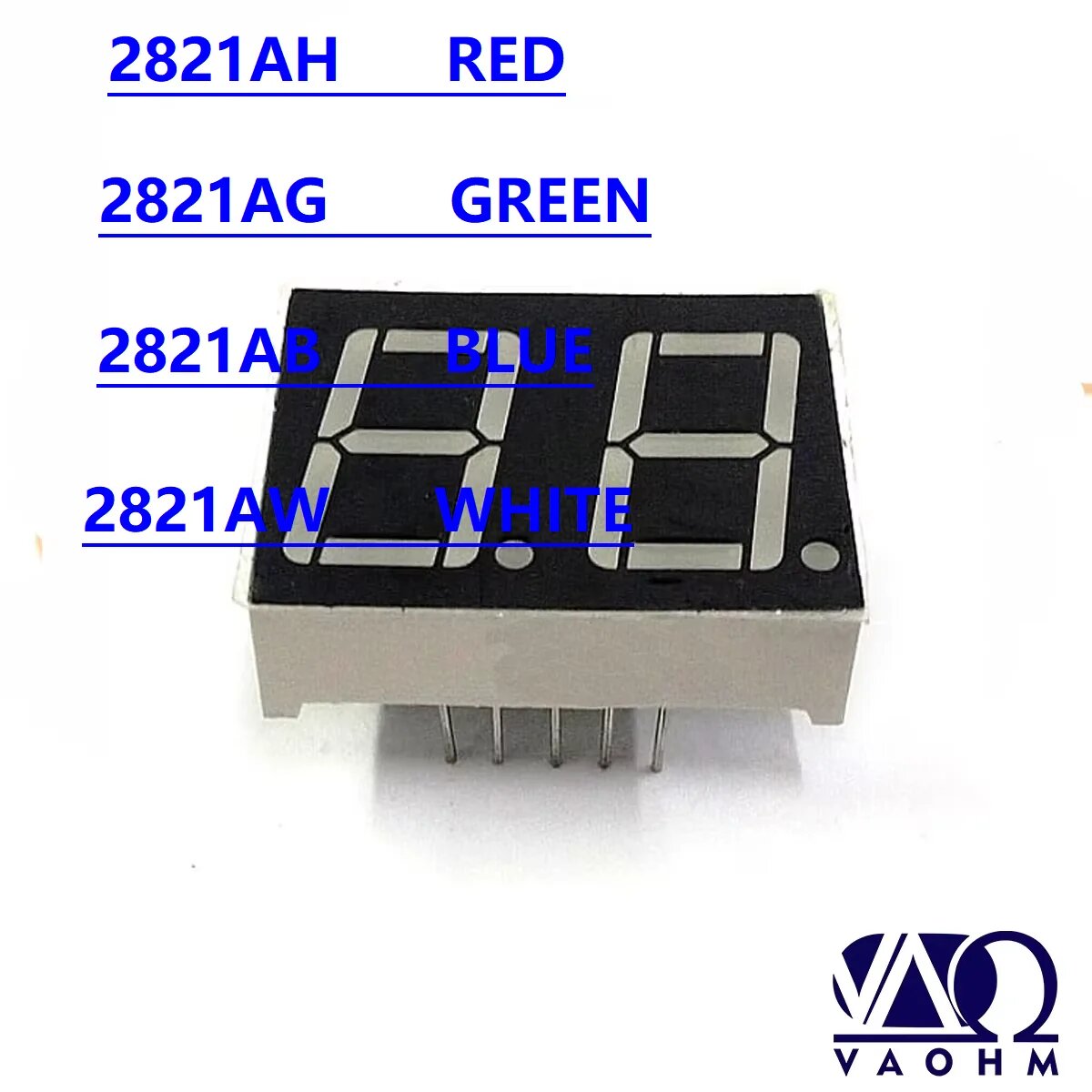 VAOHM 2821A 0,28-дюймовые светодиодные дисплеи 2821AB Blue-2281AB
