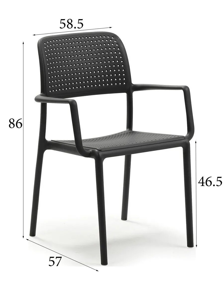 Nardi Садовый стул, Стеклопластик, 58.5х57х86 см, 1 шт