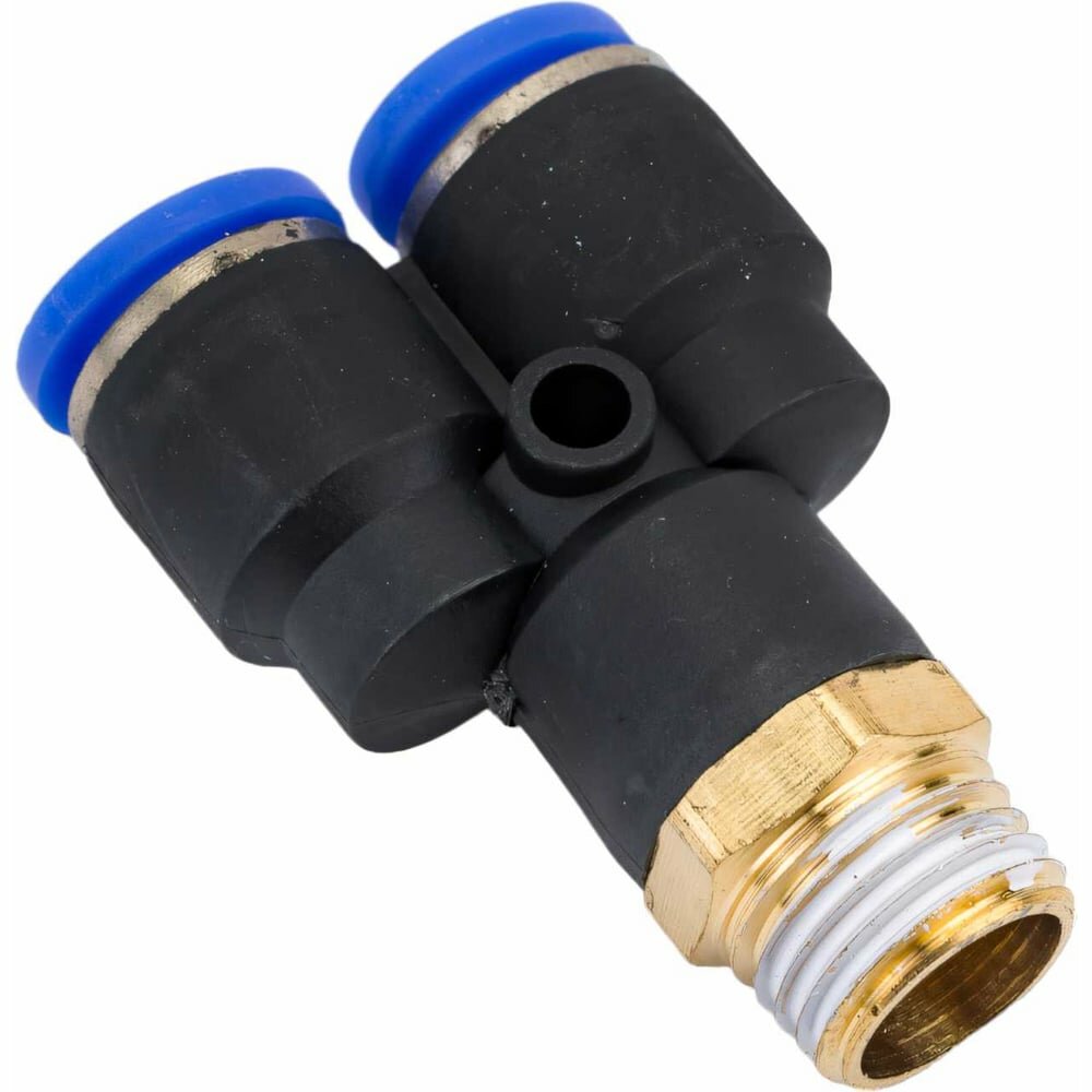 Фитинг цанговый Y-образный трубка 8 мм, внешняя резьба 1/4" Pegas pneumatic 5704