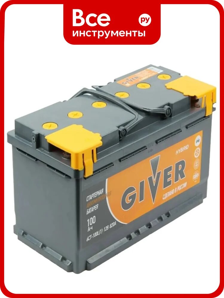 Аккумулятор Giver HYBRID 6CT -100.1 6СТ-100N(1)-L5АЧ-АЧ-0
