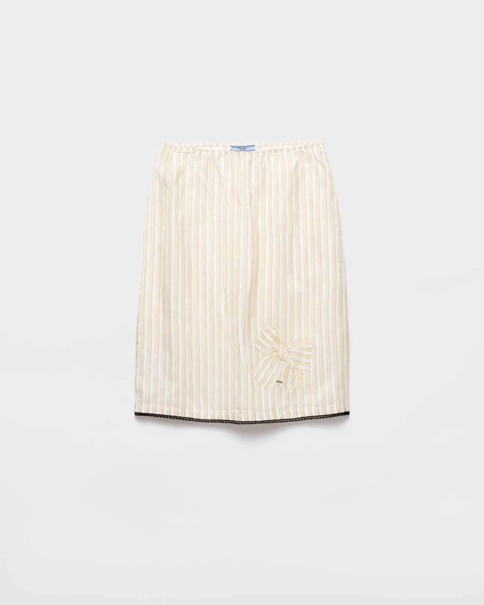 Юбка Striped skirt with appliqué
