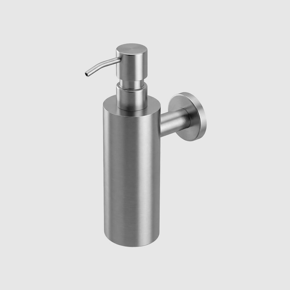 Диспенсер для мыла с кнопкой Nofer INOX матовый 255 мл. нерж. сталь 03047. S