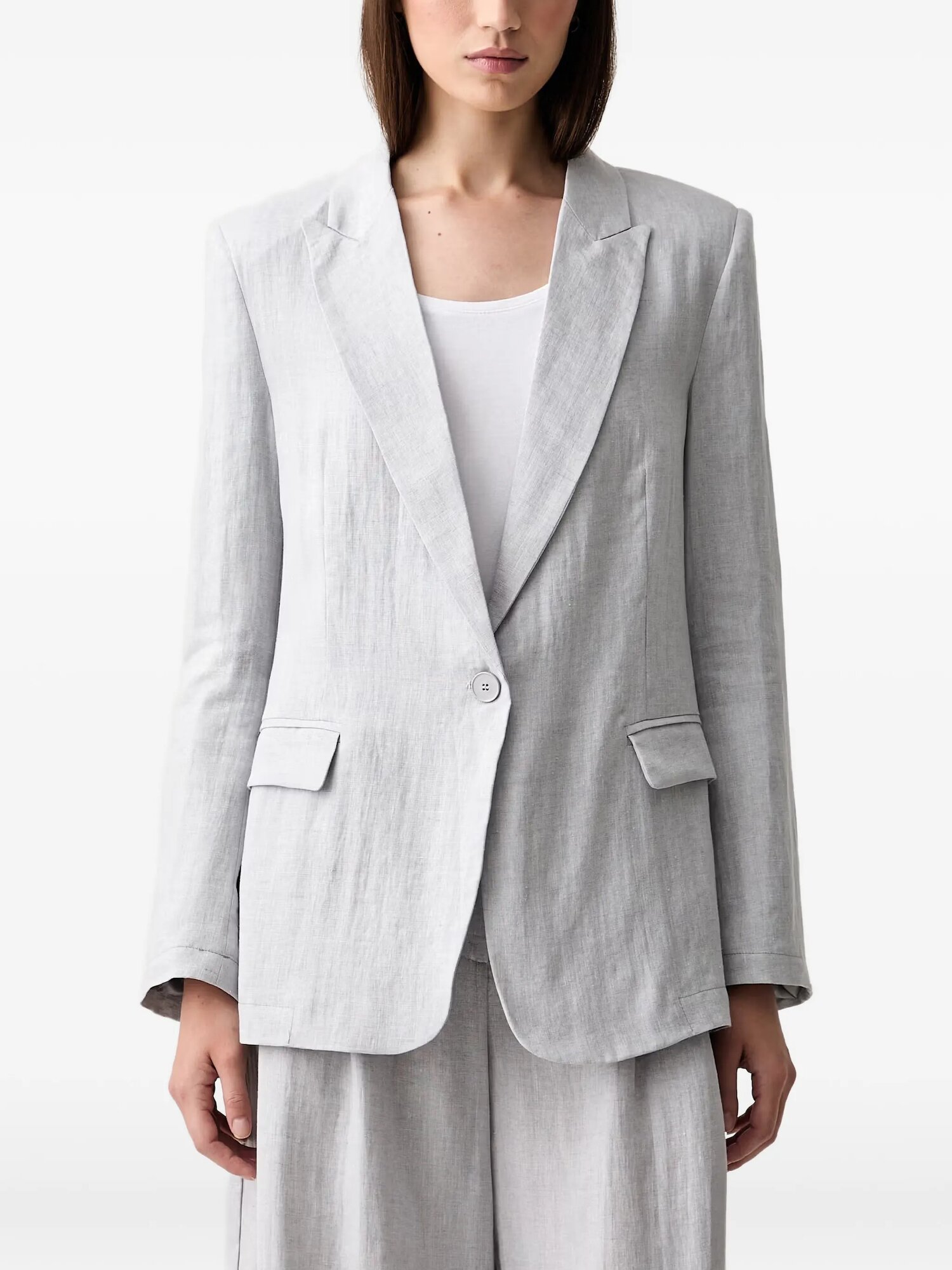 Пиджак Single-breasted notched-lapels blazer