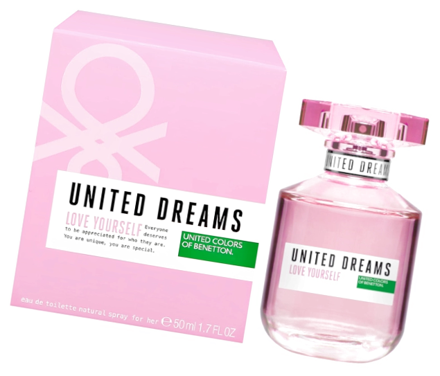 Benetton United Dreams Love Yourself 50 мл / женская туалетная вода Юнайтед Дримс