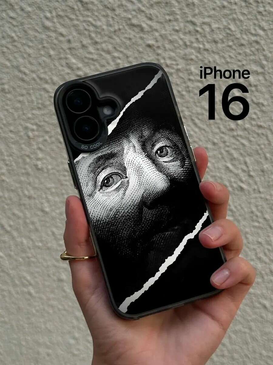 Чехол на Iphone 16 с долларом