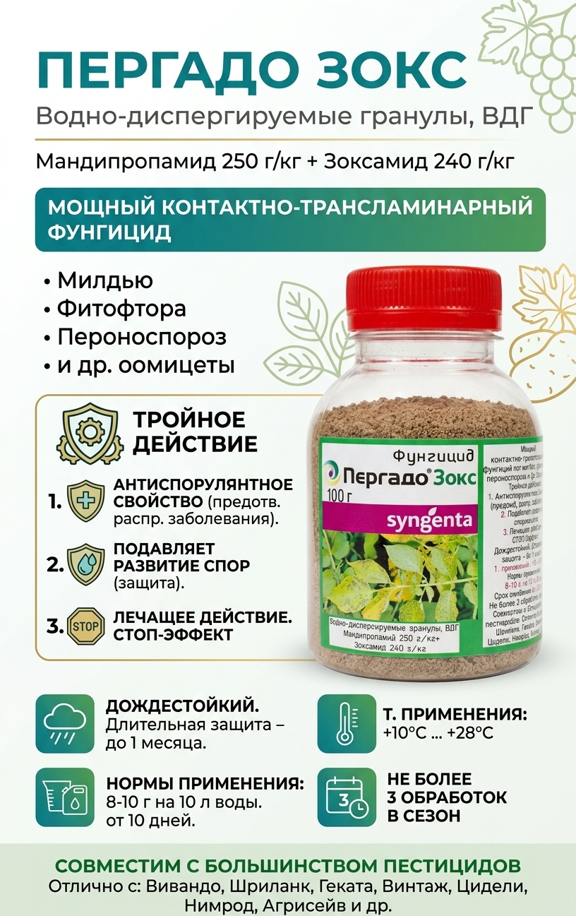 Пергадо зокс 50 грамм, фунгицид