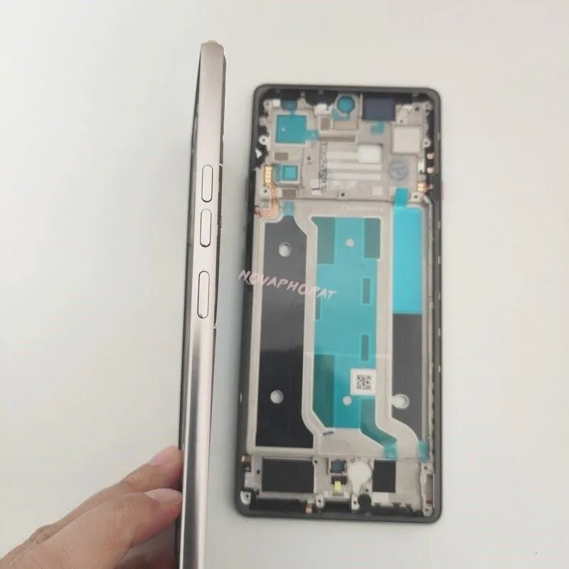 Средняя часть корпуса для Tecno Camon 40 4G ( CM5 ) рамка дисплея с боковыми кнопками Золотой