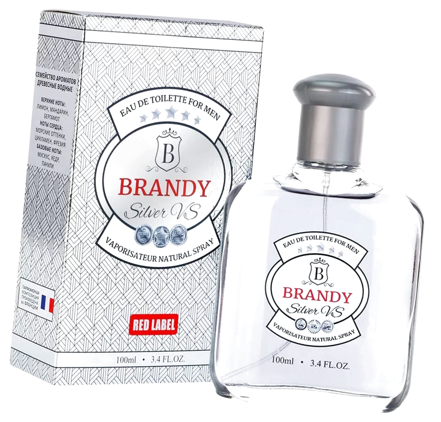Eau de toilette Delta Parfum Brandy Silver VS мужской 100 мл / Дельта Брэнди Силвер