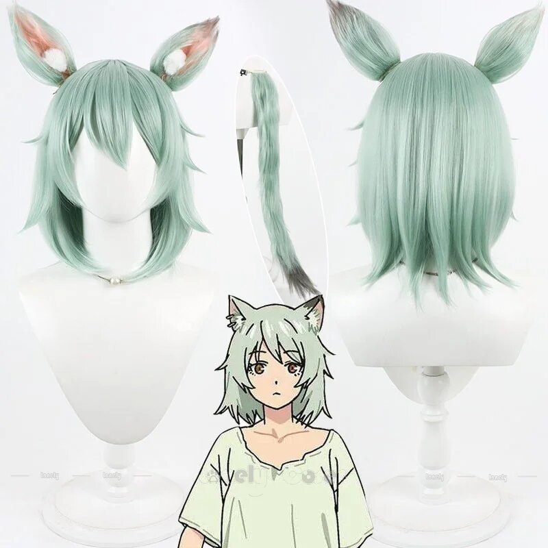 Парик для косплея Янико Сато Wig Ear Clips Tail