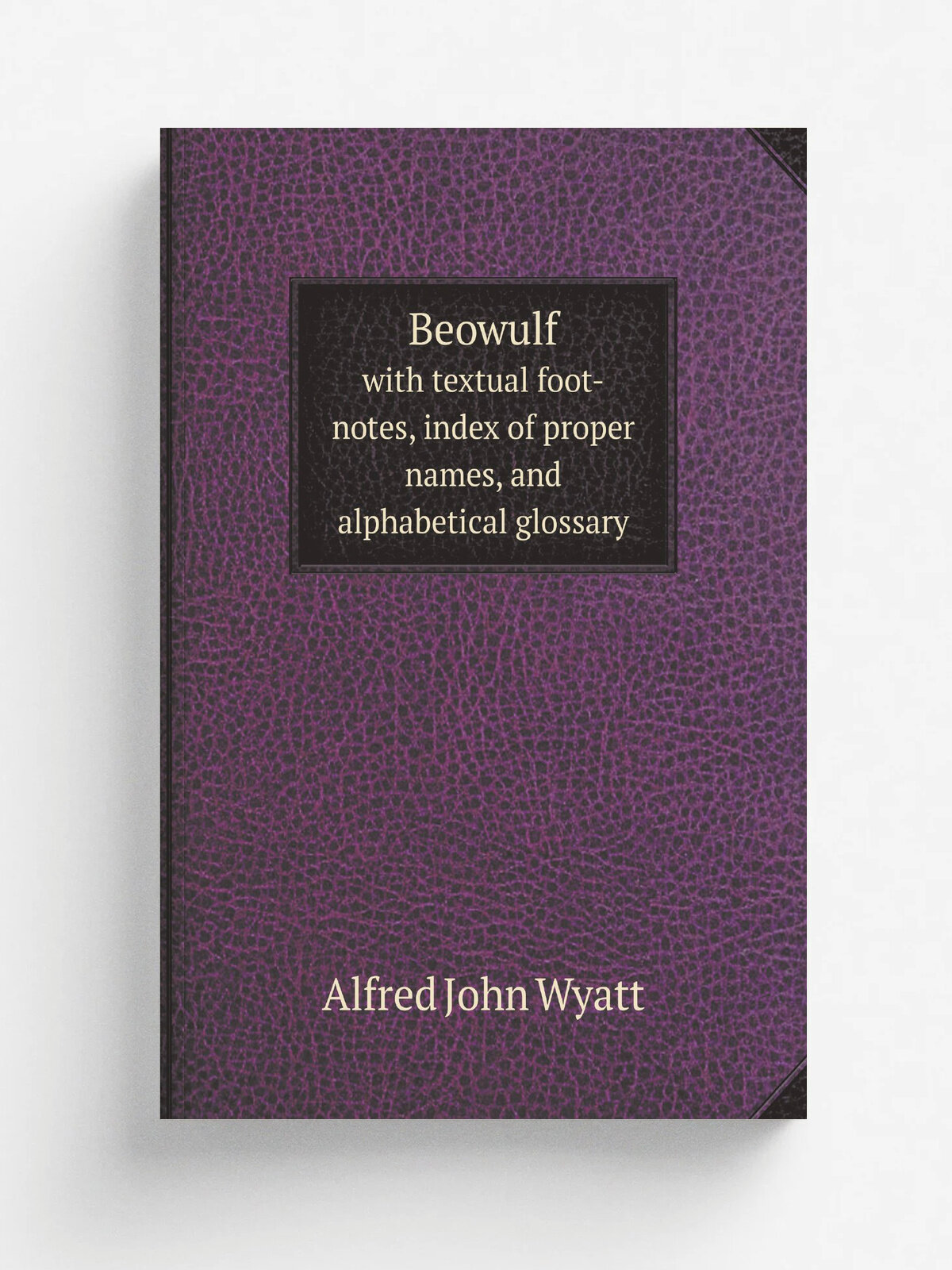 Beowulf. with textual foot-notes, index of proper names, and alphabetical glossary