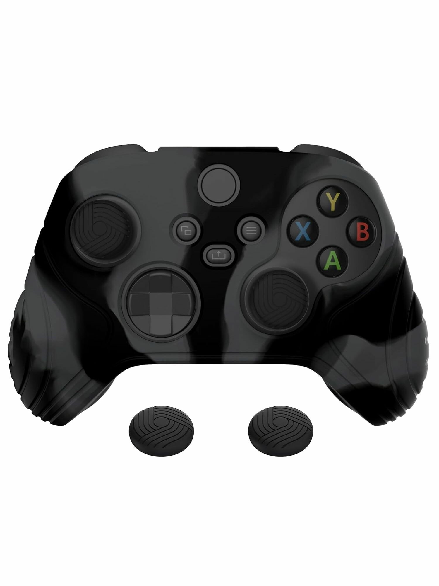 EXtremeRate PlayVital силиконовый чехол Samurai Edition с антискользящим покрытием для контроллера Xbox Series S/X, эргономичная защита с накладками на стики
