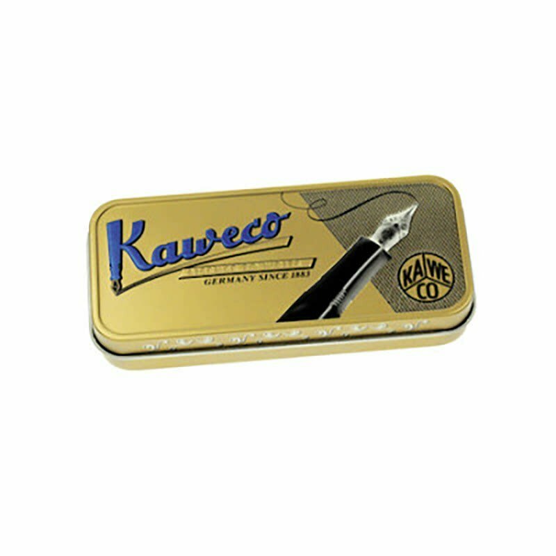 Кавеко Короткий Железный Чехол для Перьевых Ручек - Компактное Хранение, Высококачественное Металлическое Исполнение, 1