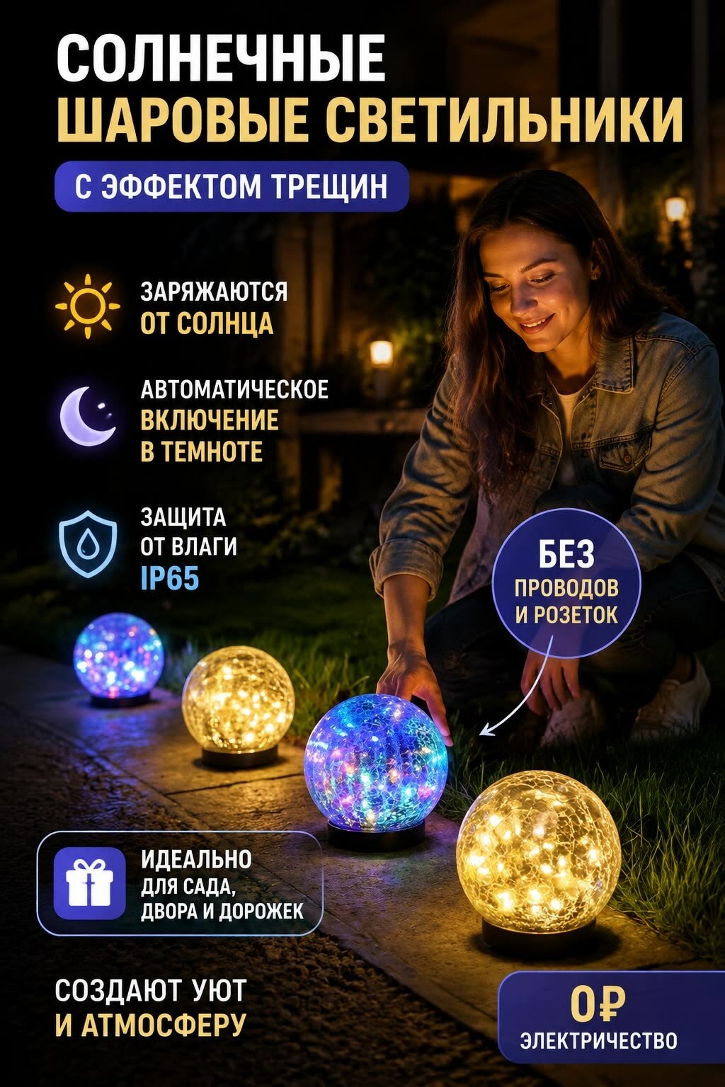 Уличный светильник, водонепроницаемый, для активного отдыха