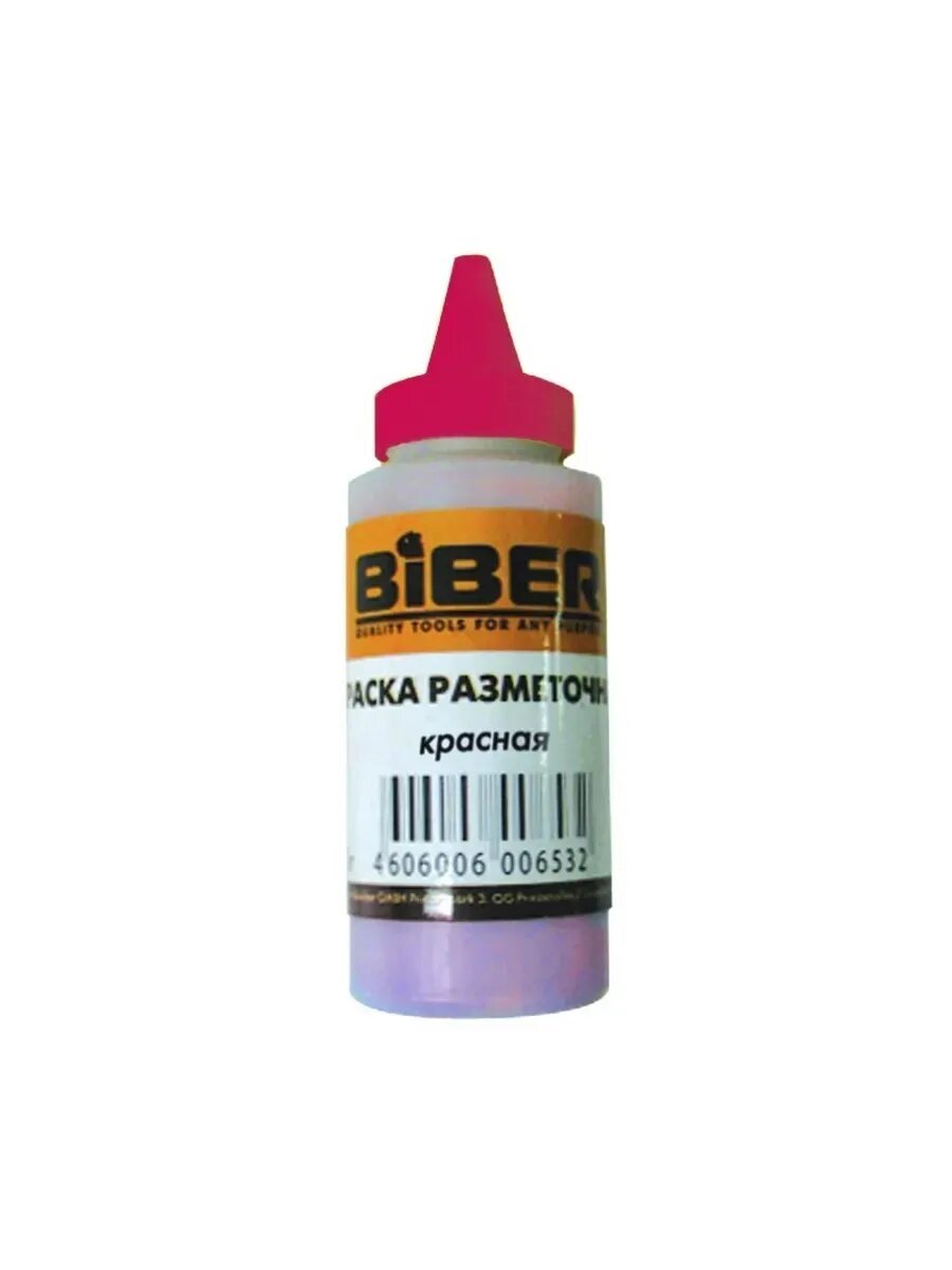 Краска разметочная Biber 43201 порошковая красная (0,115 кг)