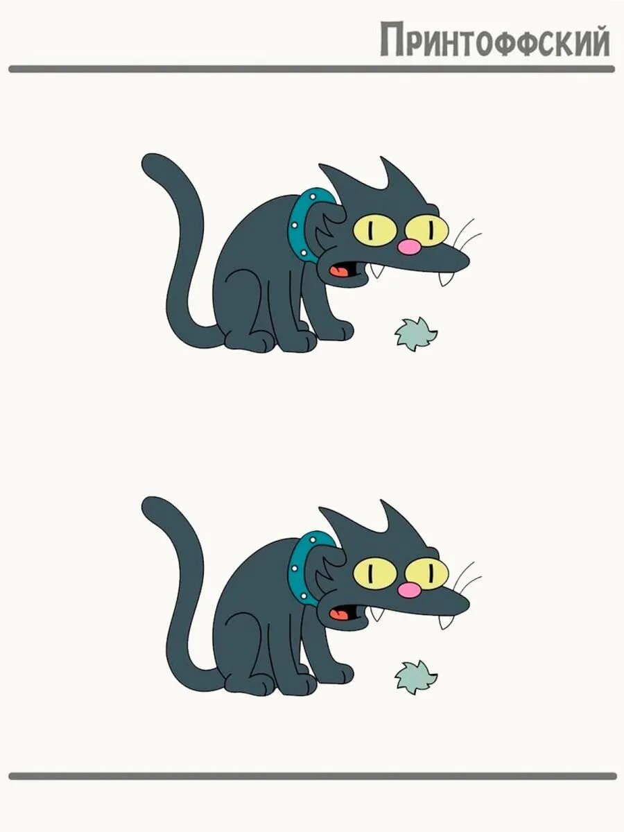 Термонаклейка Кот из Симпсонов